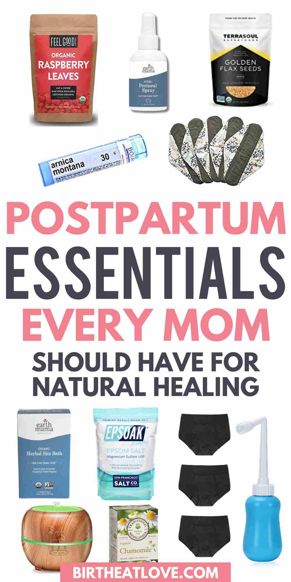 Natural Postpartum Care Essentials (Checklist + Tips for FAST Recovery ...