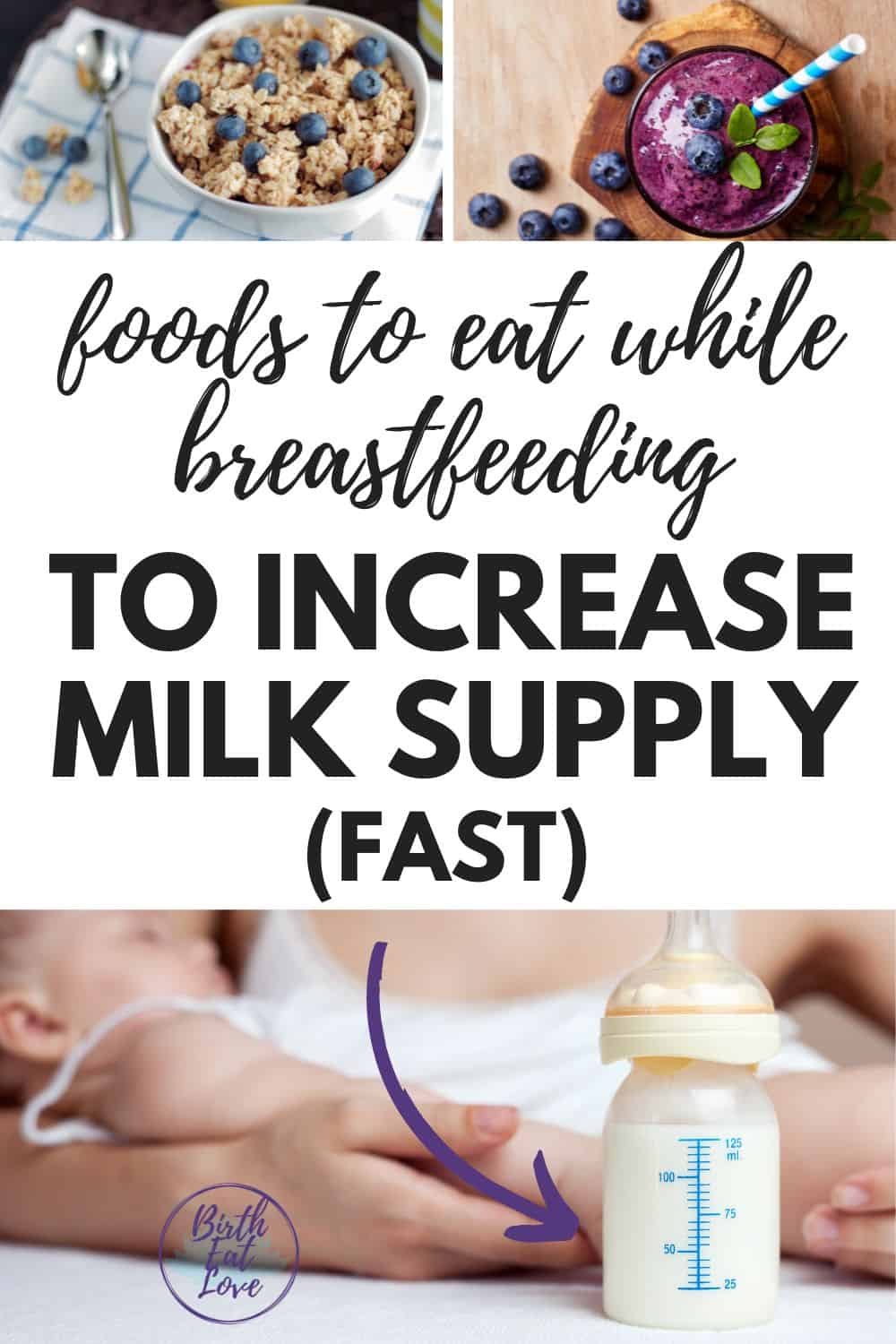 11 Foods to Increase Milk Supply (FAST) - Birth Eat Love