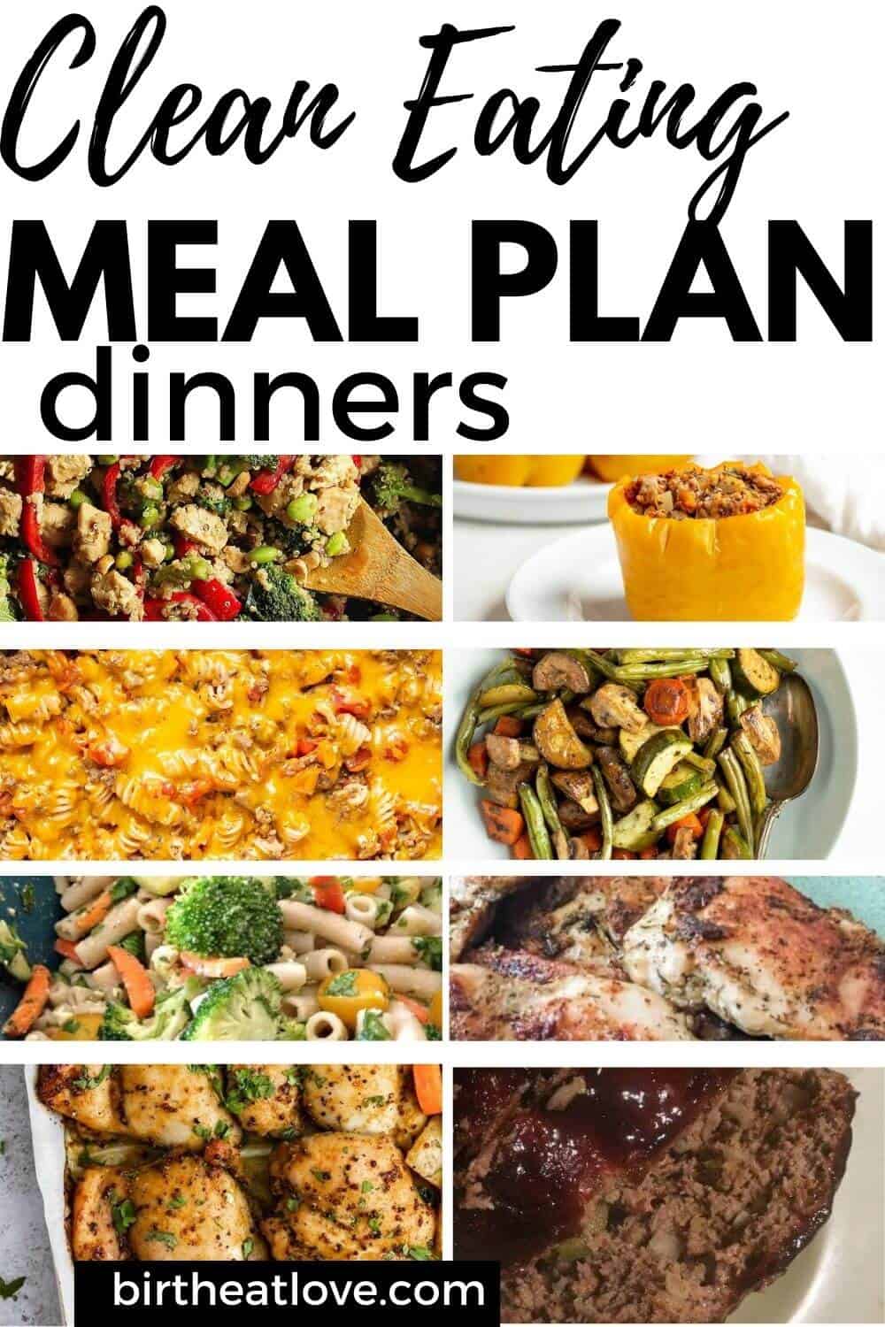 Clean Eating Family Meal Plan (7 Day) - Birth Eat Love