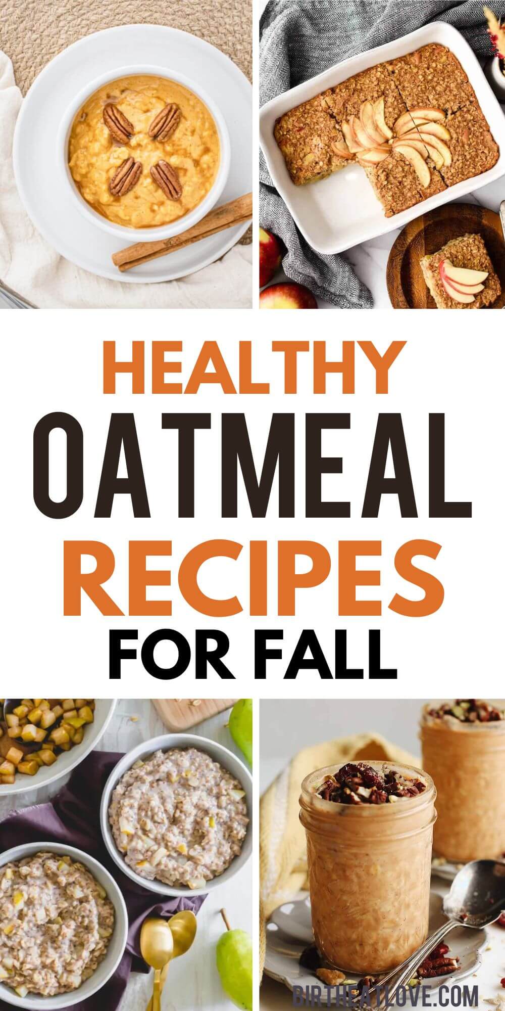 19 Fall Oatmeal Recipes for Healthy Breakfast - Birth Eat Love