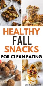 36 Healthy Fall Snacks for Clean Eating - Birth Eat Love