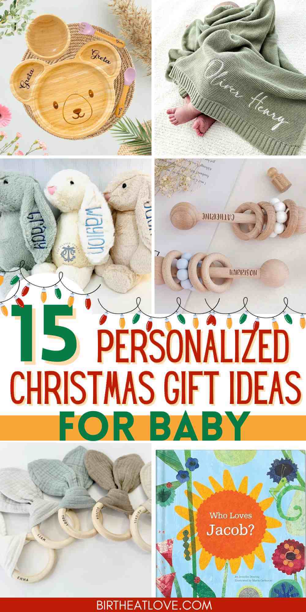15 Personalized Baby Christmas Gifts (Handcrafted with Love) - Birth ...