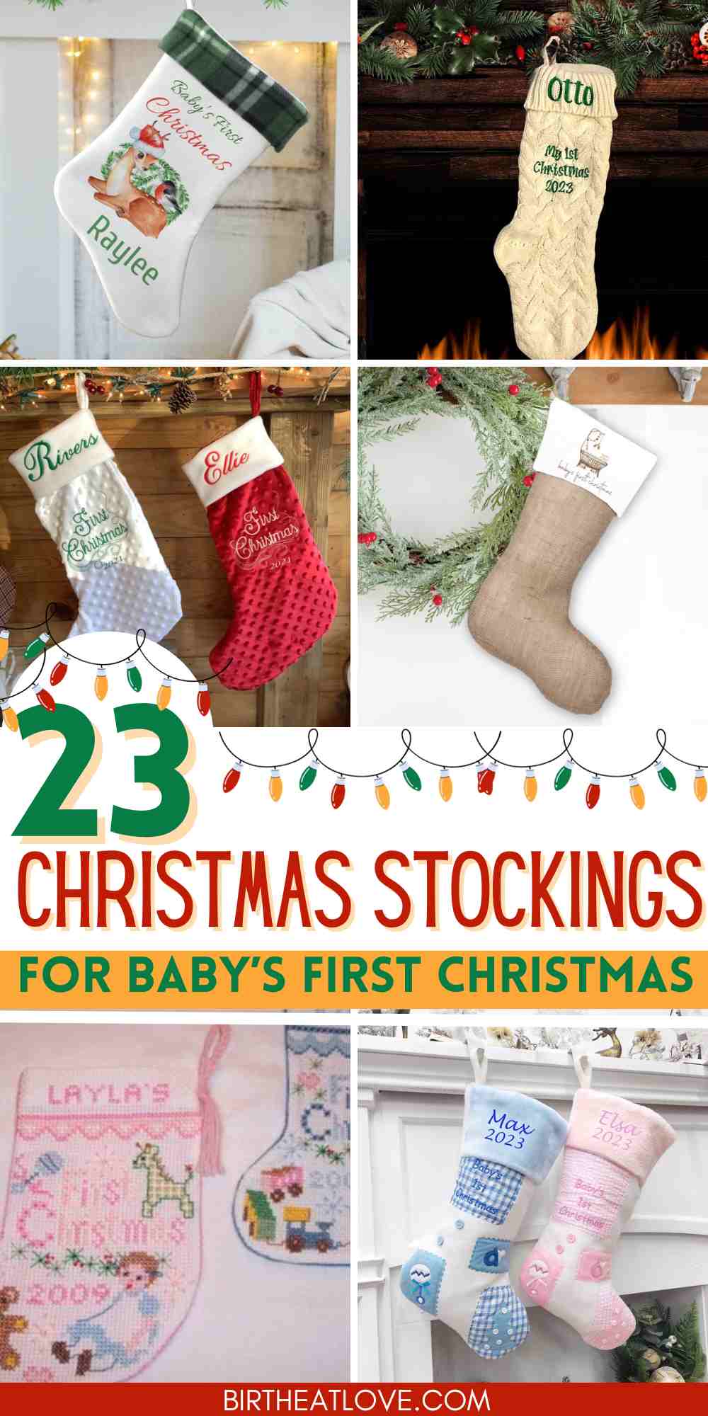 23 Cutest Baby's First Christmas Stockings (2023) - Birth Eat Love