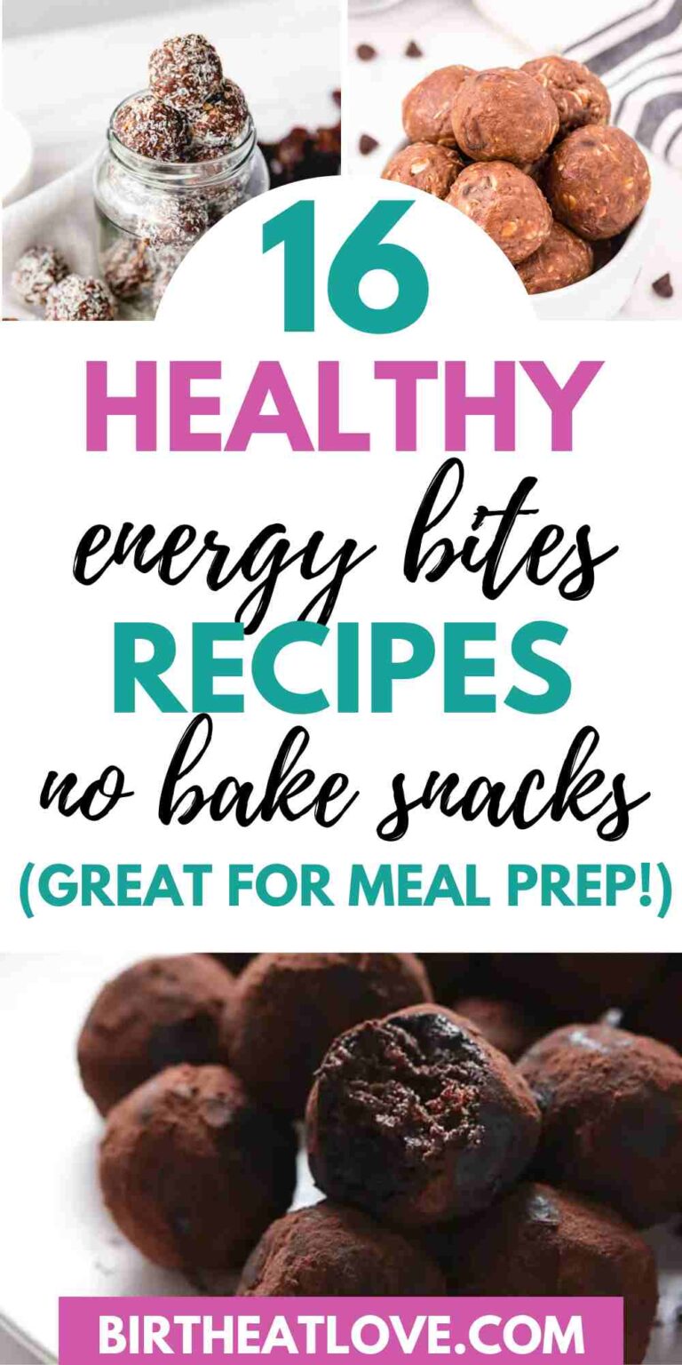 16 Energy Bite Recipes (Easy Healthy No Bake Snacks) - Birth Eat Love