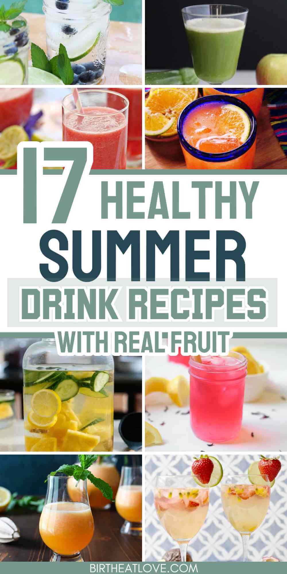 17 Healthy Drinks for Summer (Non-alcoholic Recipes) - Birth Eat Love