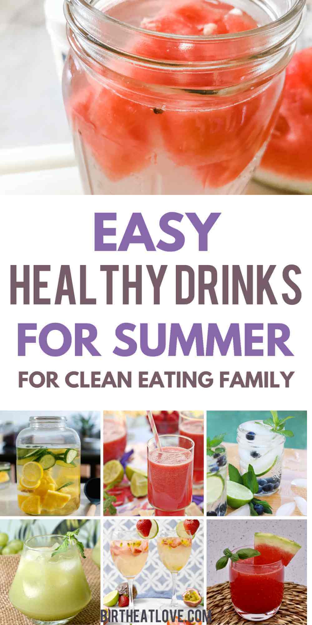 17 Healthy Drinks for Summer (Non-alcoholic Recipes) - Birth Eat Love