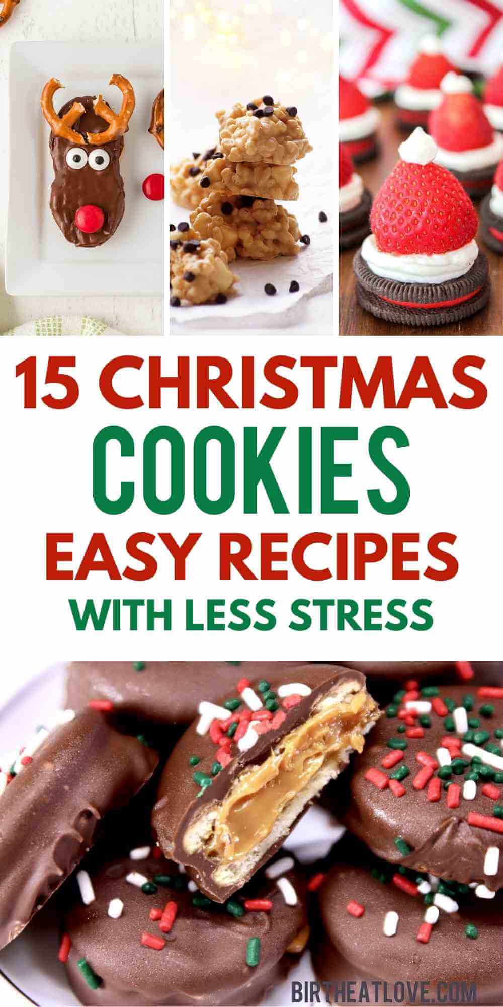 15 No Bake Christmas Cookies for Easy Holiday Treats - Birth Eat Love