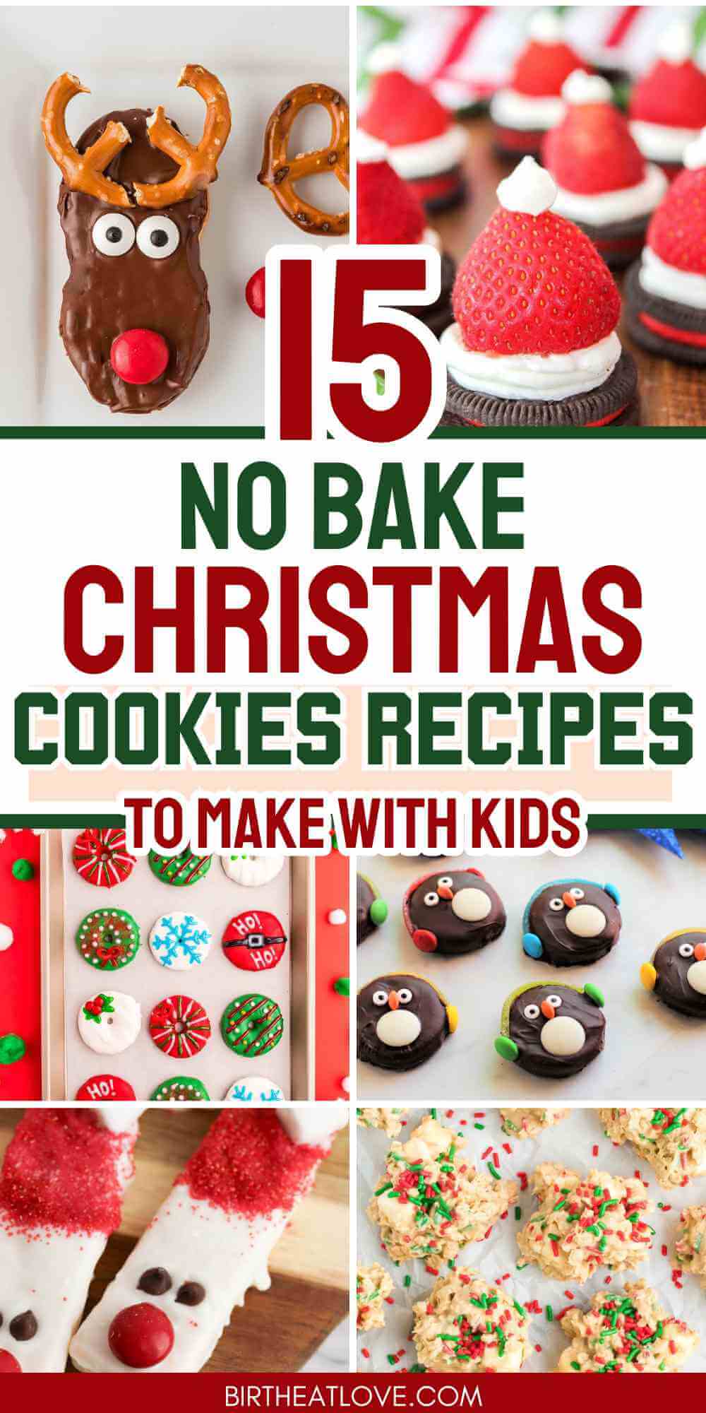 15 No Bake Christmas Cookies for Easy Holiday Treats - Birth Eat Love