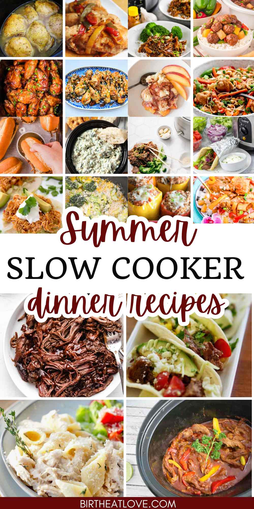 24 Summer Crockpot Recipes for Easy Hot Weather Meals - Birth Eat Love