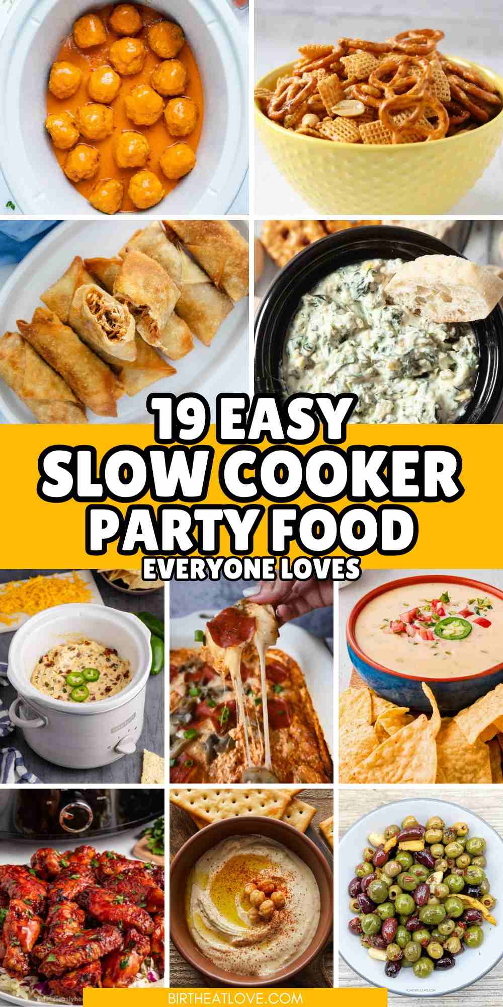 19 Crockpot Appetizers - Easy Recipes for a Party - Birth Eat Love