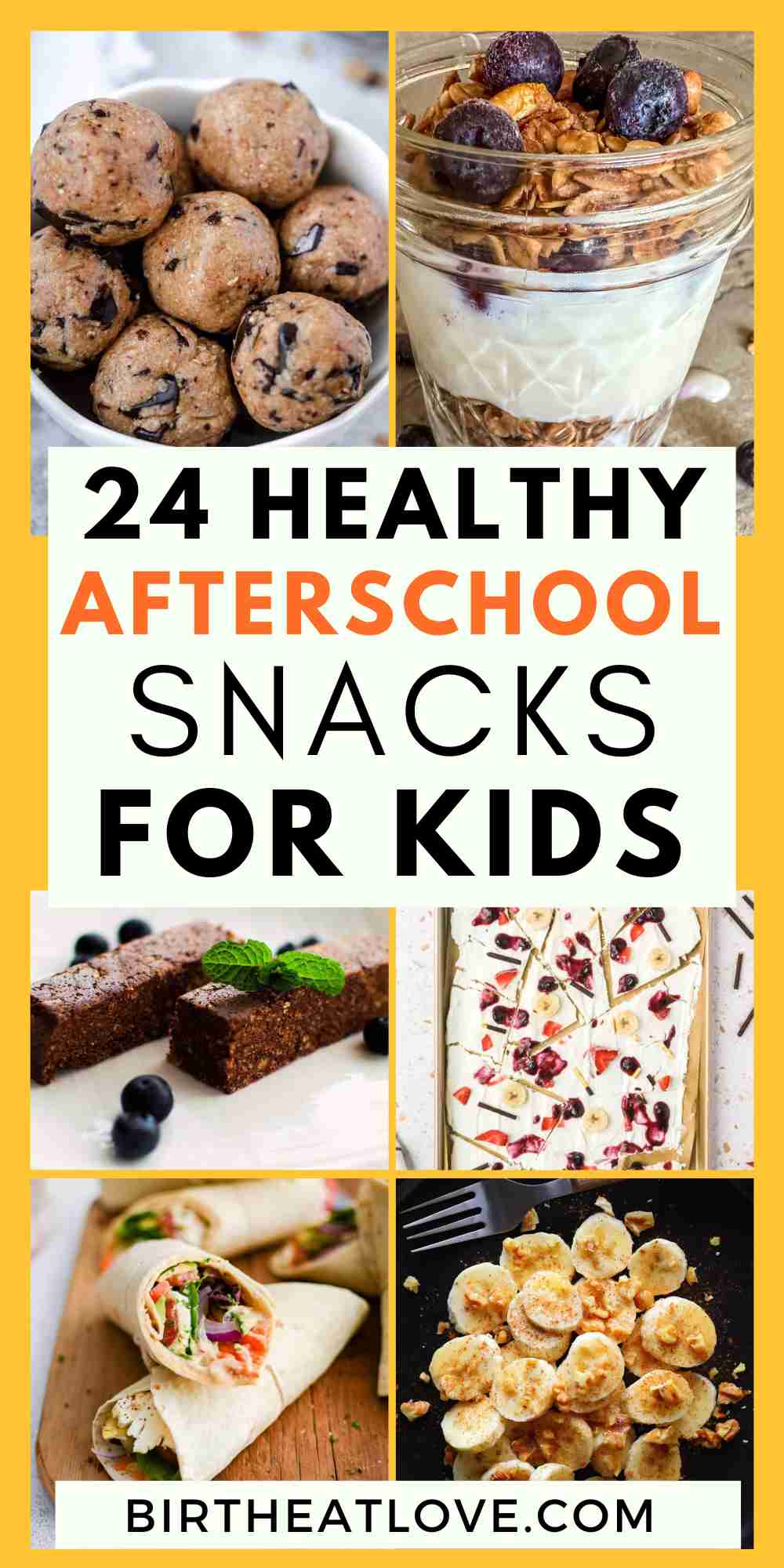 24 Healthy After School Snacks - Easy Ideas Kids Love - Birth Eat Love